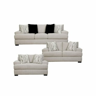 Modway Remark 3 Piece Living Room Set in Light Gray - Walmart.com
