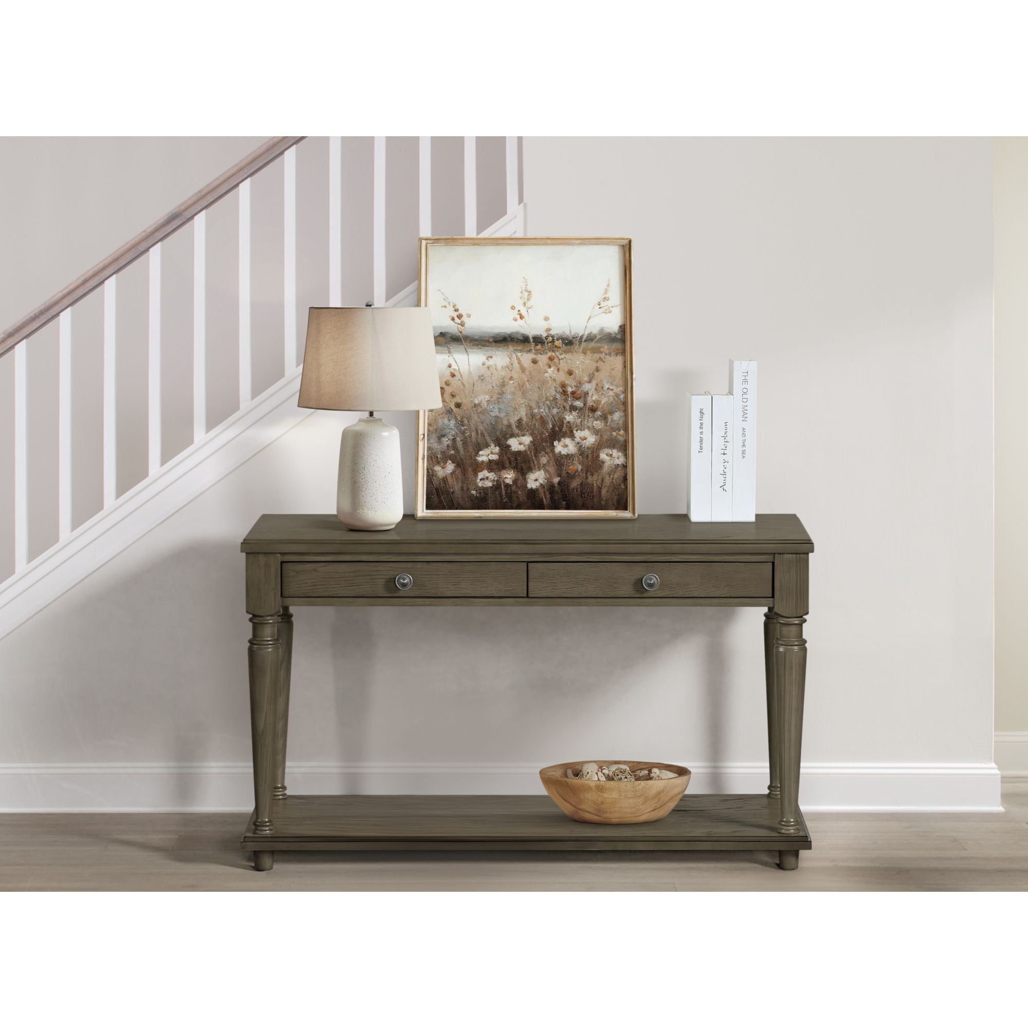 Picket House Furnishings Royale Engineered Wood Console Table in Gray - Walmart.com