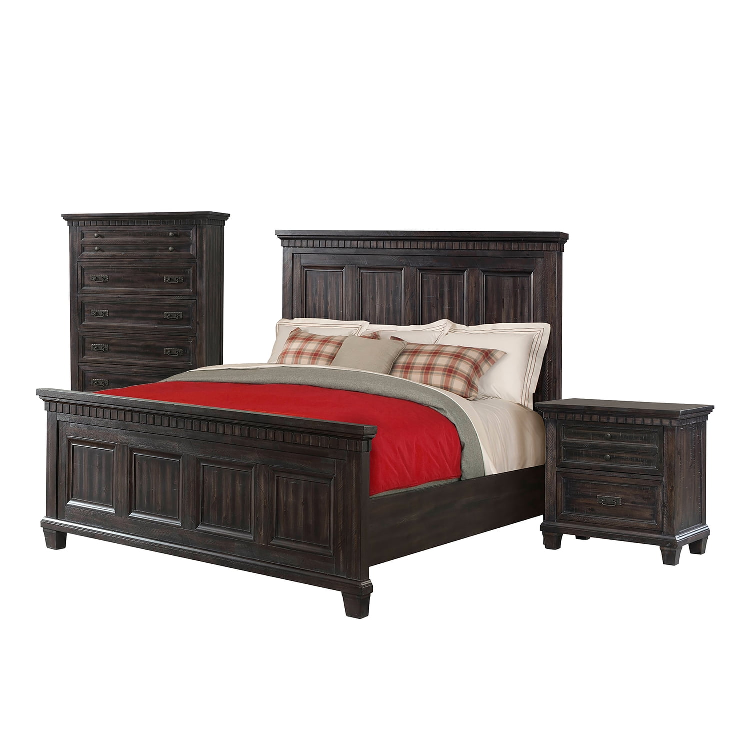 Picket House Furnishings Steele 3 Piece Queen Bedroom Set in Smokey ...