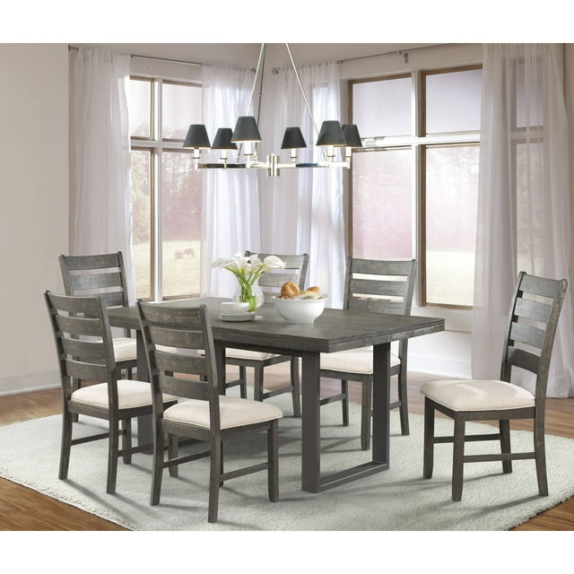 Picket House Furnishings Sullivan 7-Piece Dining Set with Table and 6 ...