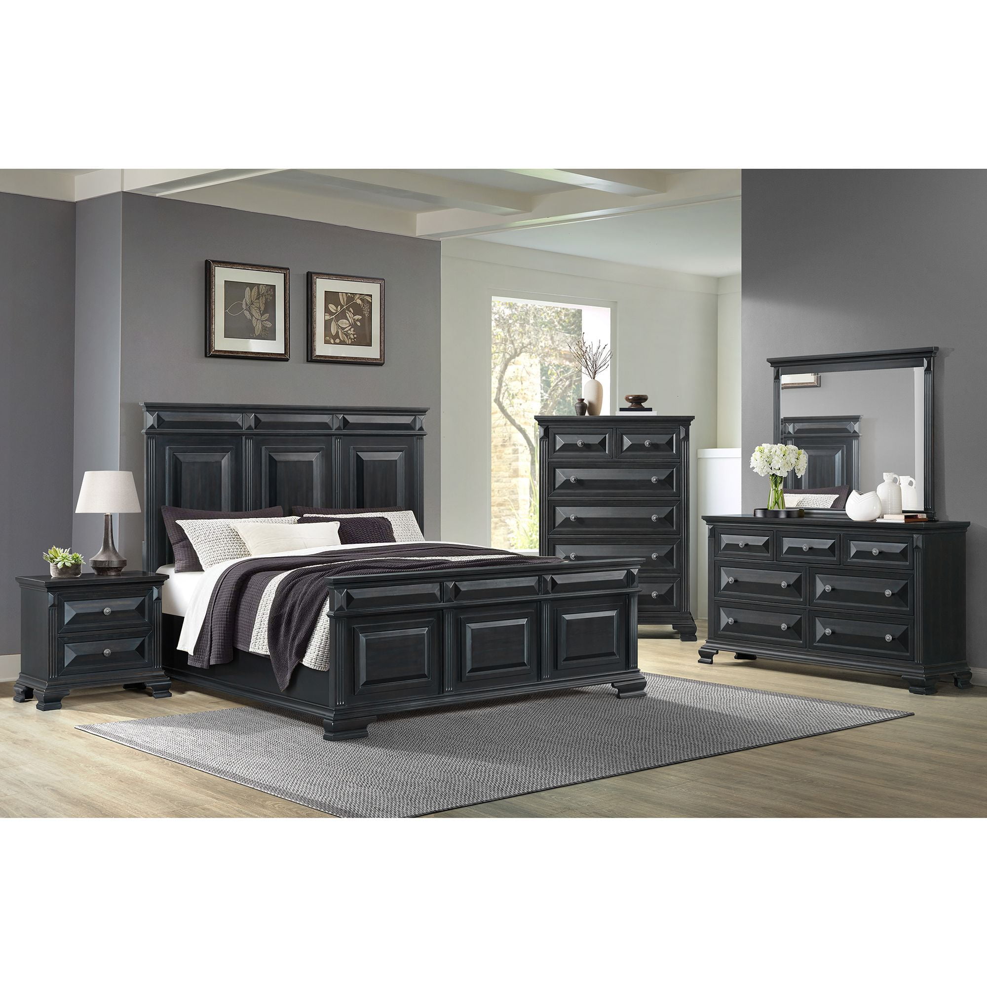 Picket House Furnishings Sumner 6-Drawer Chest in Black - Walmart.com