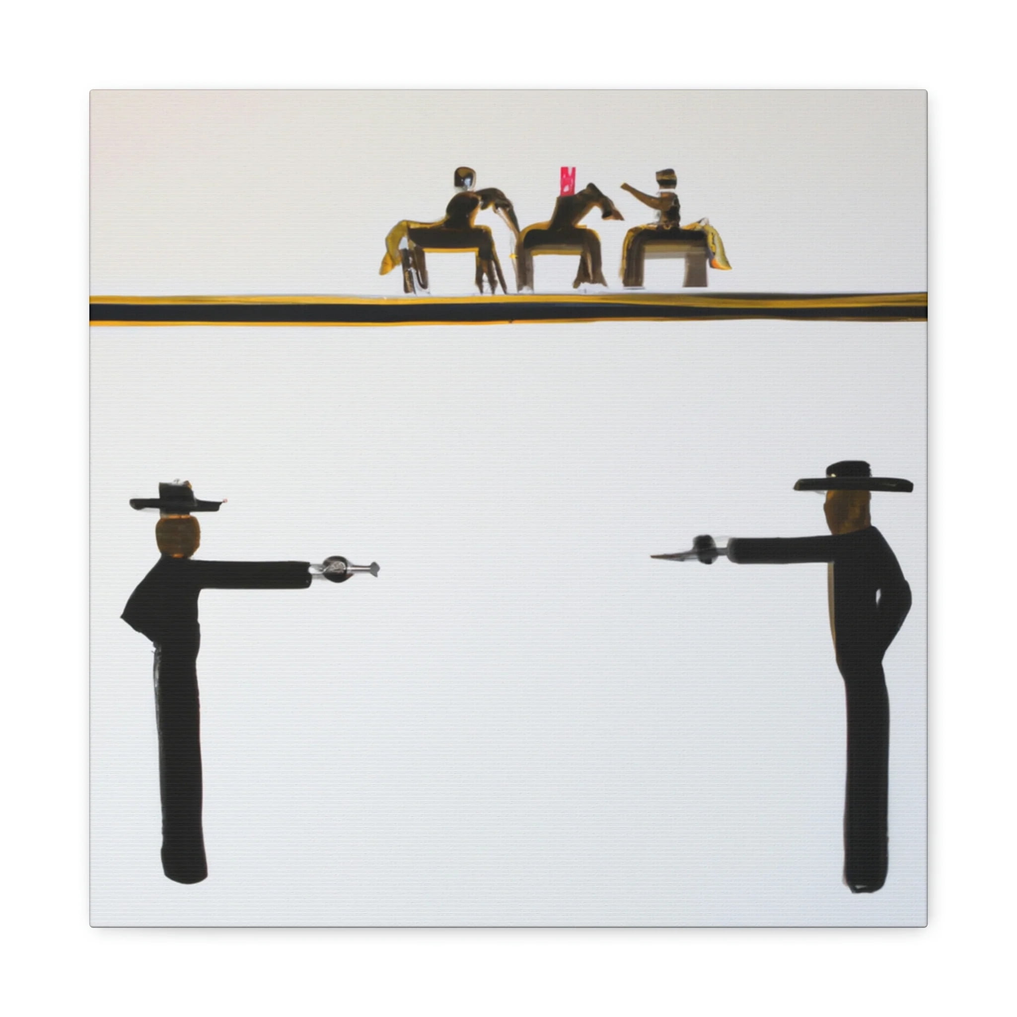 Picket Line Minimalism - Canvas - Walmart.com