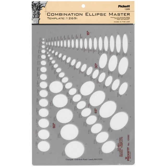 Pickett Combination Ellipse Master Template - Walmart.com