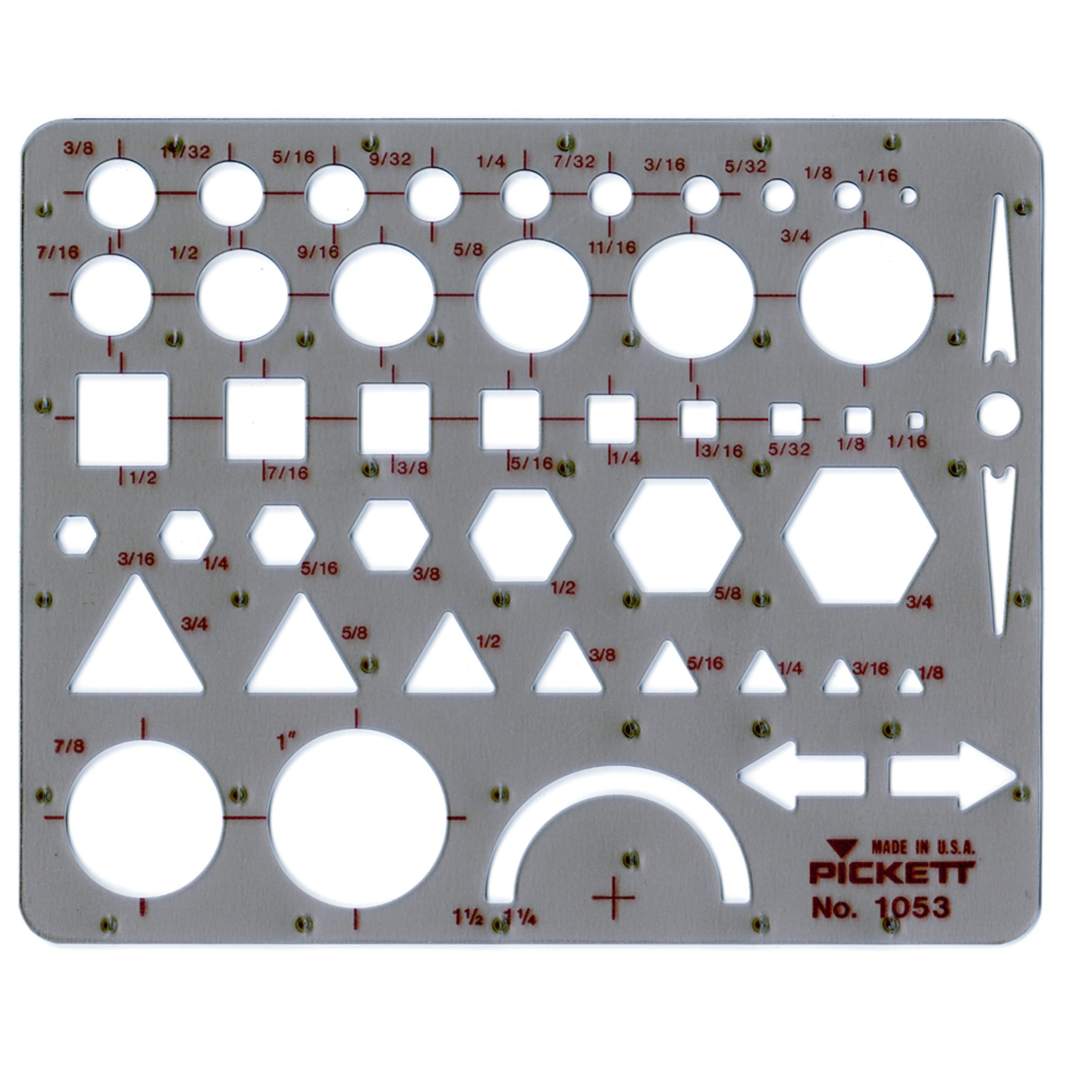 Pickett General Purpose Inking Template, 4 in x 6 in - Walmart.com