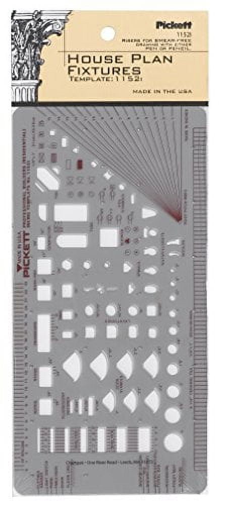 Pickett House Plan Fixtures Template - Walmart.com