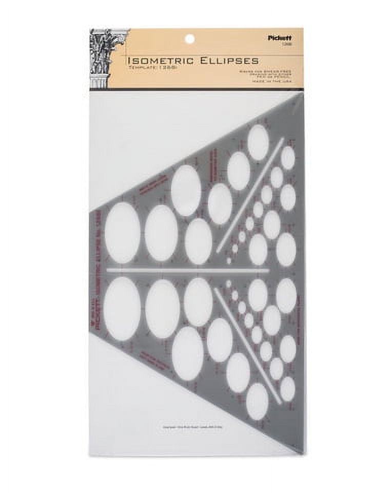 Pickett Isometric Ellipses Template - Walmart.com