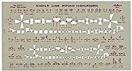 Pickett Schematic Piping Indicator Template - Walmart.com