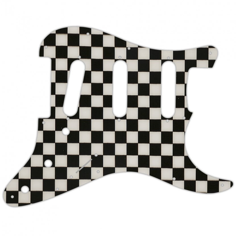 Pickguard For Fender Standard Strat - Checkerboard - Walmart.com