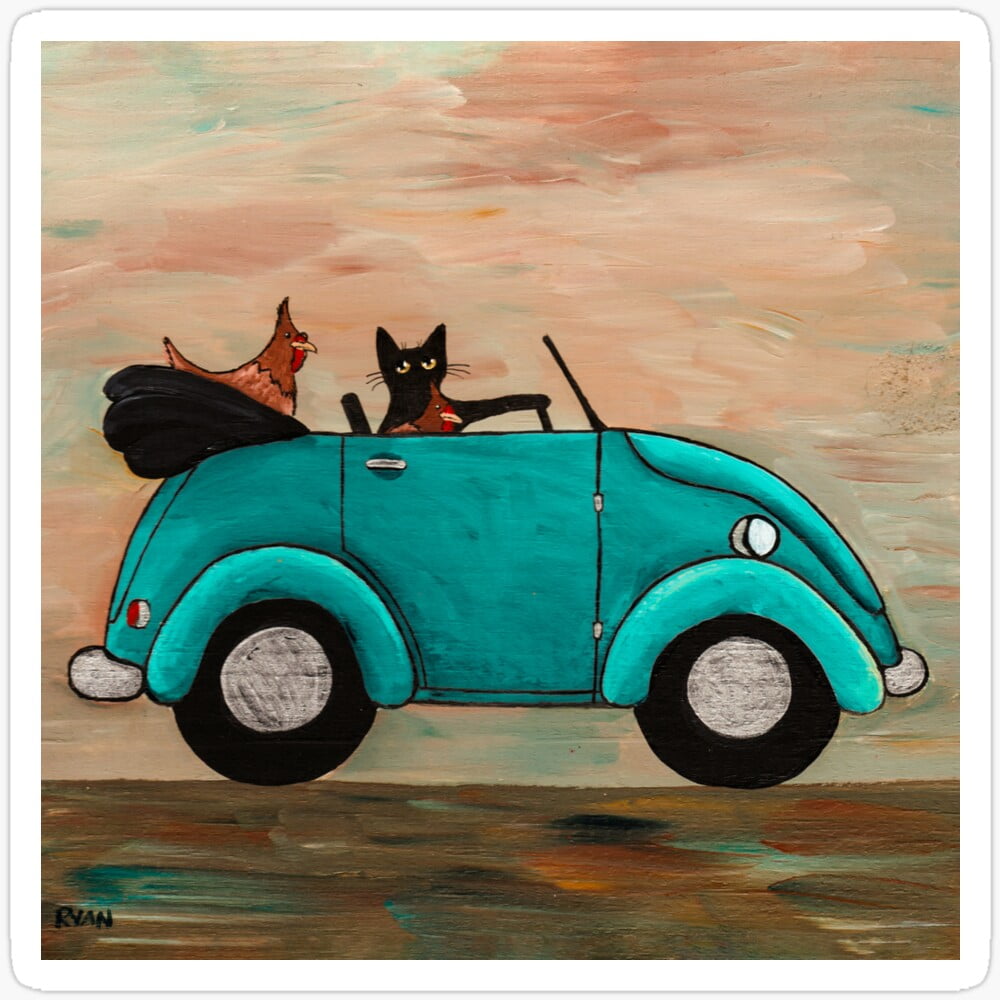 Picking Up Chicks Sticker Phone Decal Water Bottle Stickers Car Decals ...