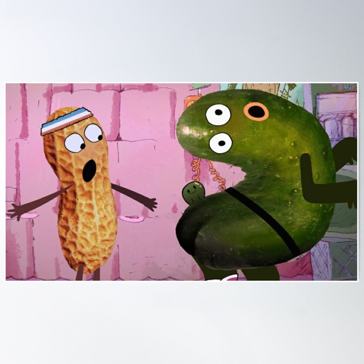 Pickle And Peanut Poster Wall Art, Modern Wall Decor For Living Room ...