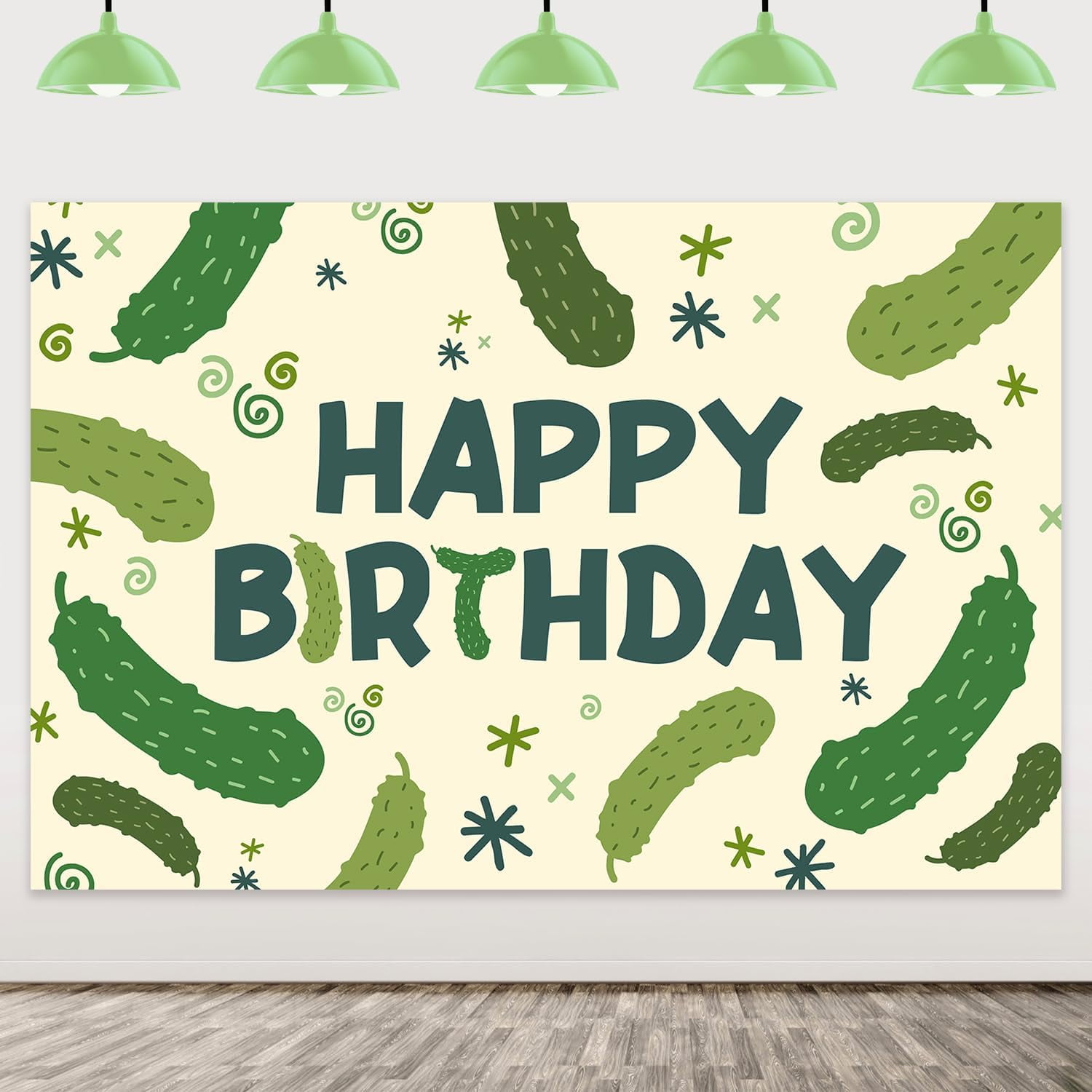 Pickle Birthday Backdrop Banner Kind of a Big Dill Party Decorations ...