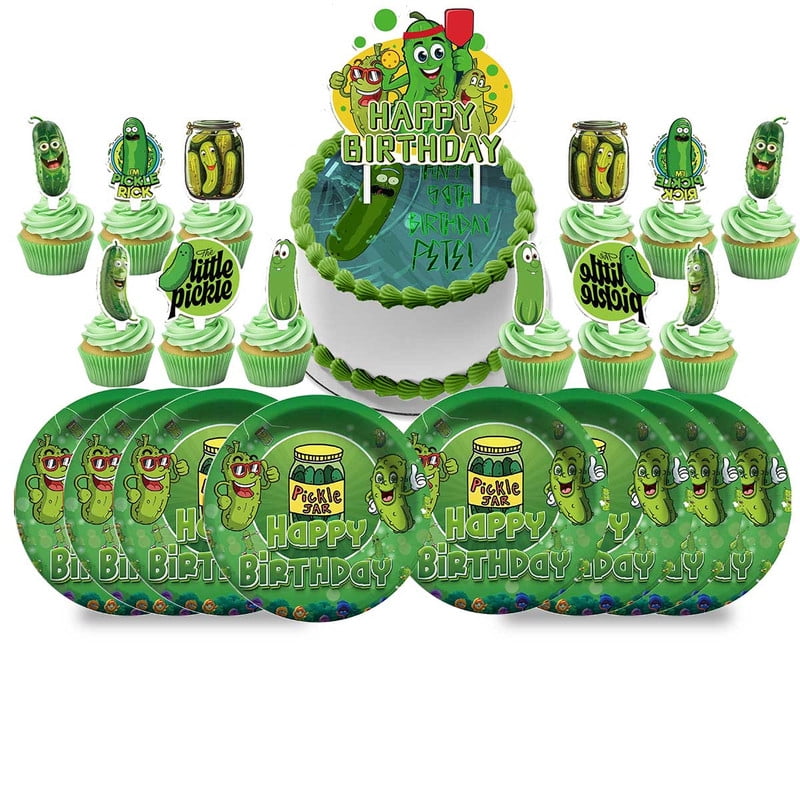 Pickle Birthday Cups Party Supplies Plates Decorations Cake Topper ...