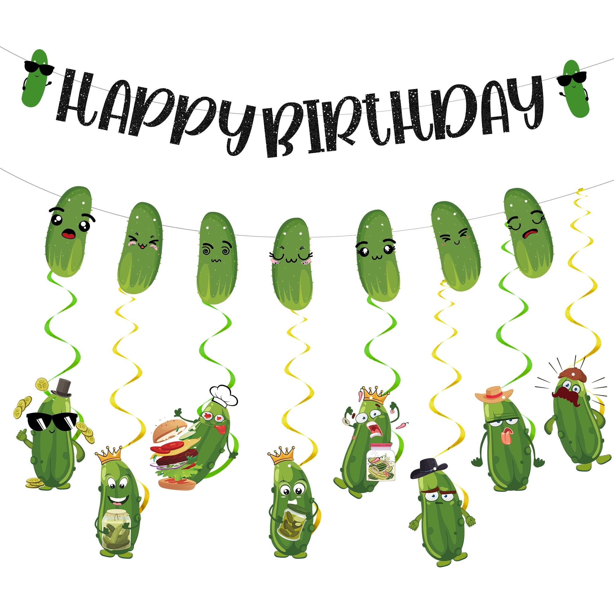 Pickle Birthday Party Decorations - 10PCS Funny Birthday Decorations ...