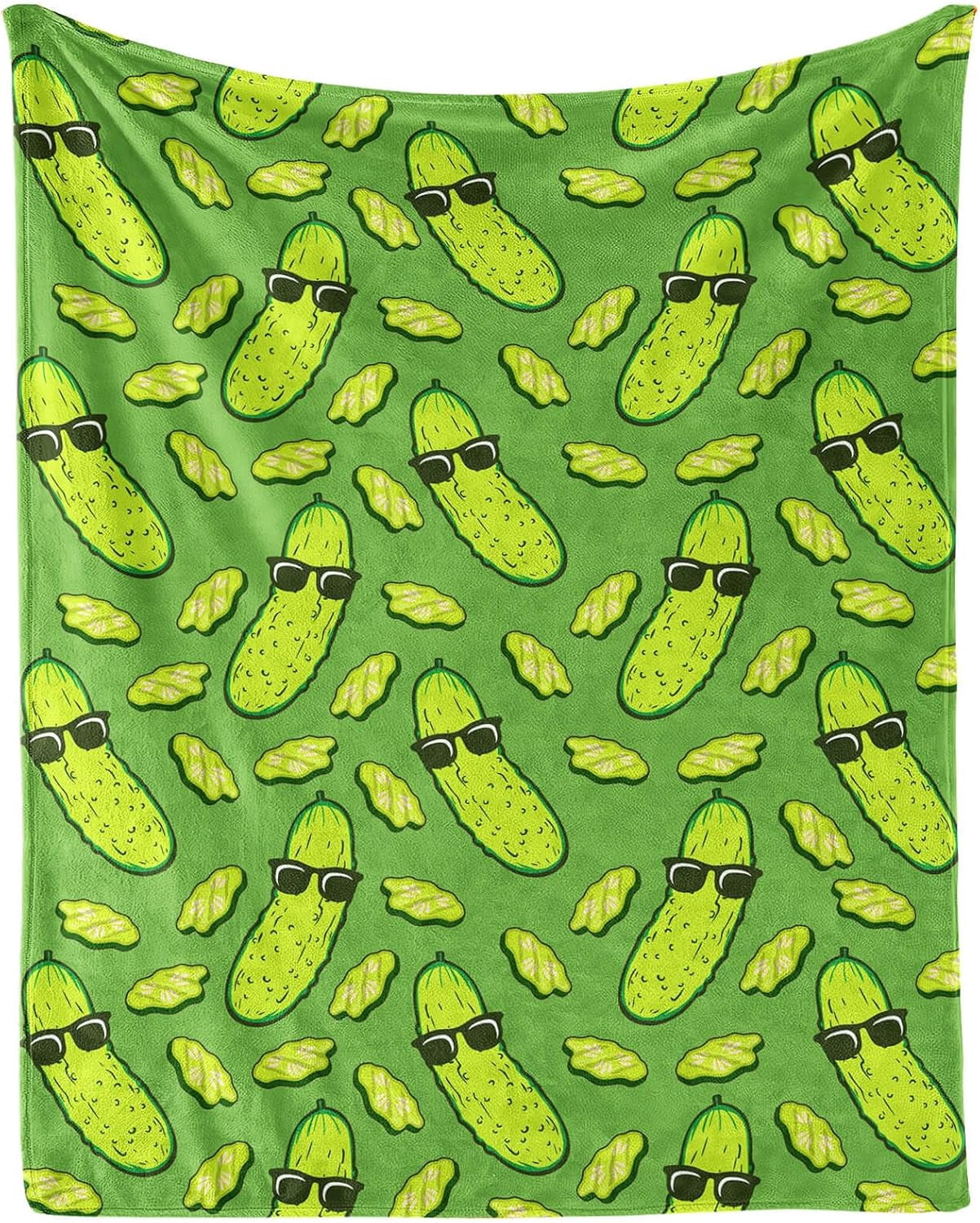 Pickle Blanket for Women Men, Cute Pickle Themed Design Printed Throw ...