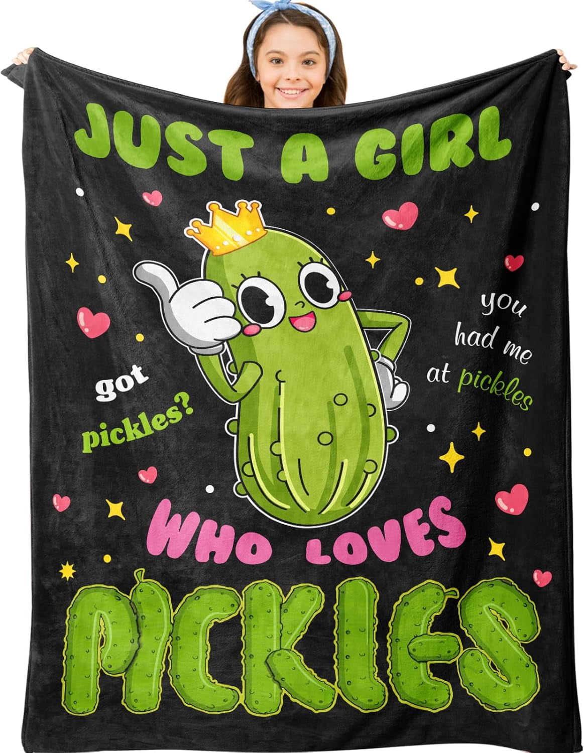 Pickle Gifts Blanket, Funny Pickles Gift for Users, Who Loves Pickles ...