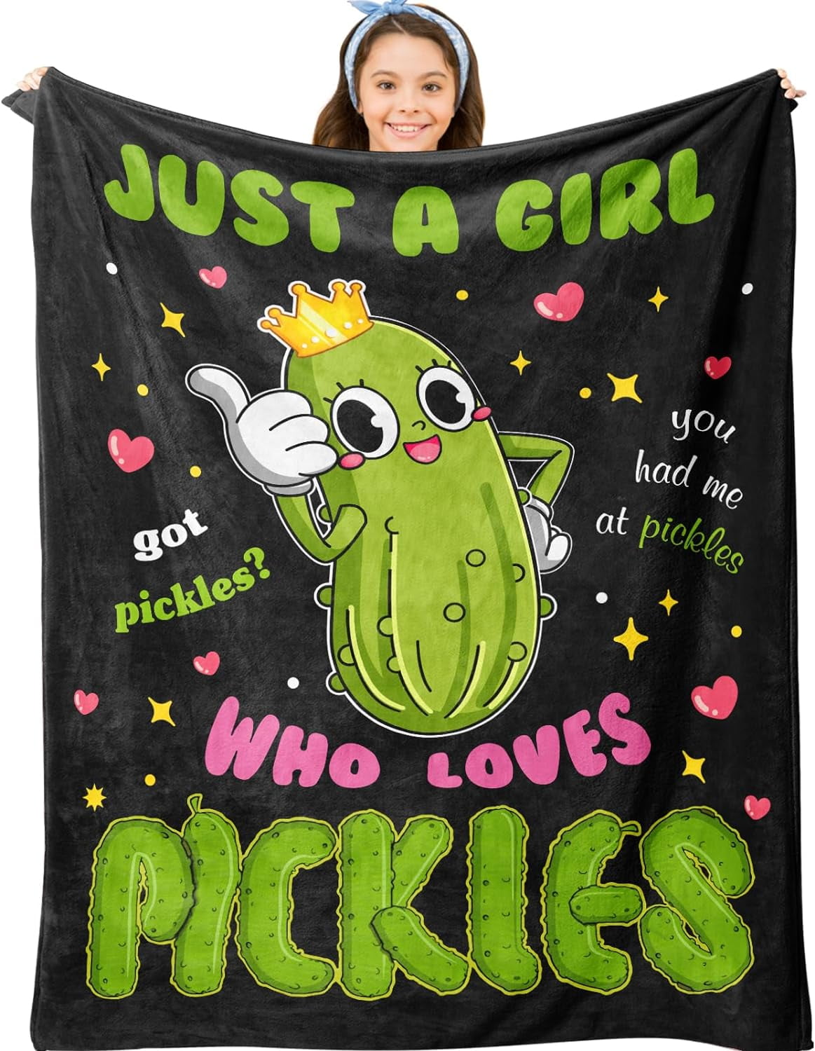 Pickle Gifts Blanket, Pickle Gifts for Pickle Lovers, Funny Pickles ...