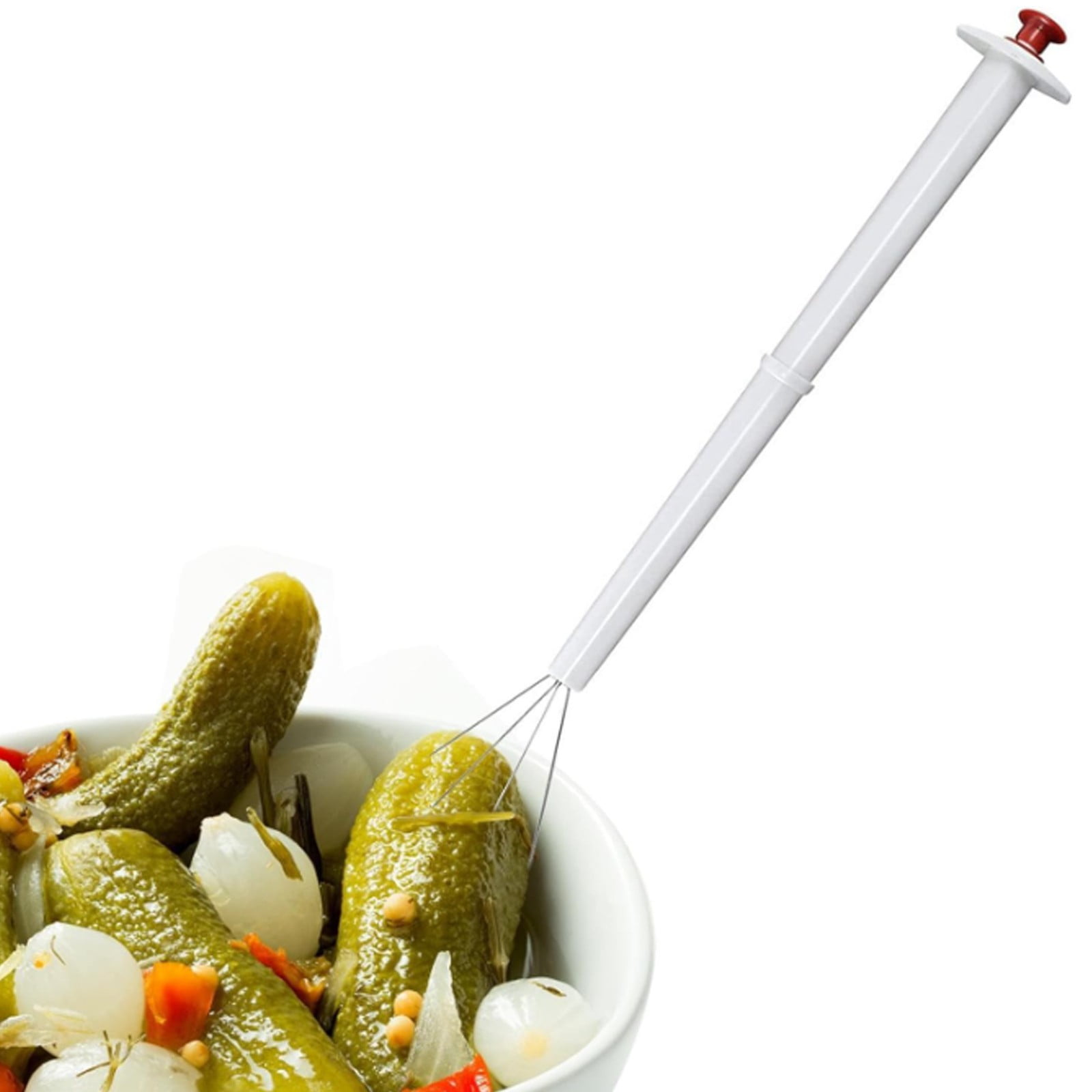 Pickle Grabber Tool Stainless Steel and Plastic Pickle Picker Grabber ...