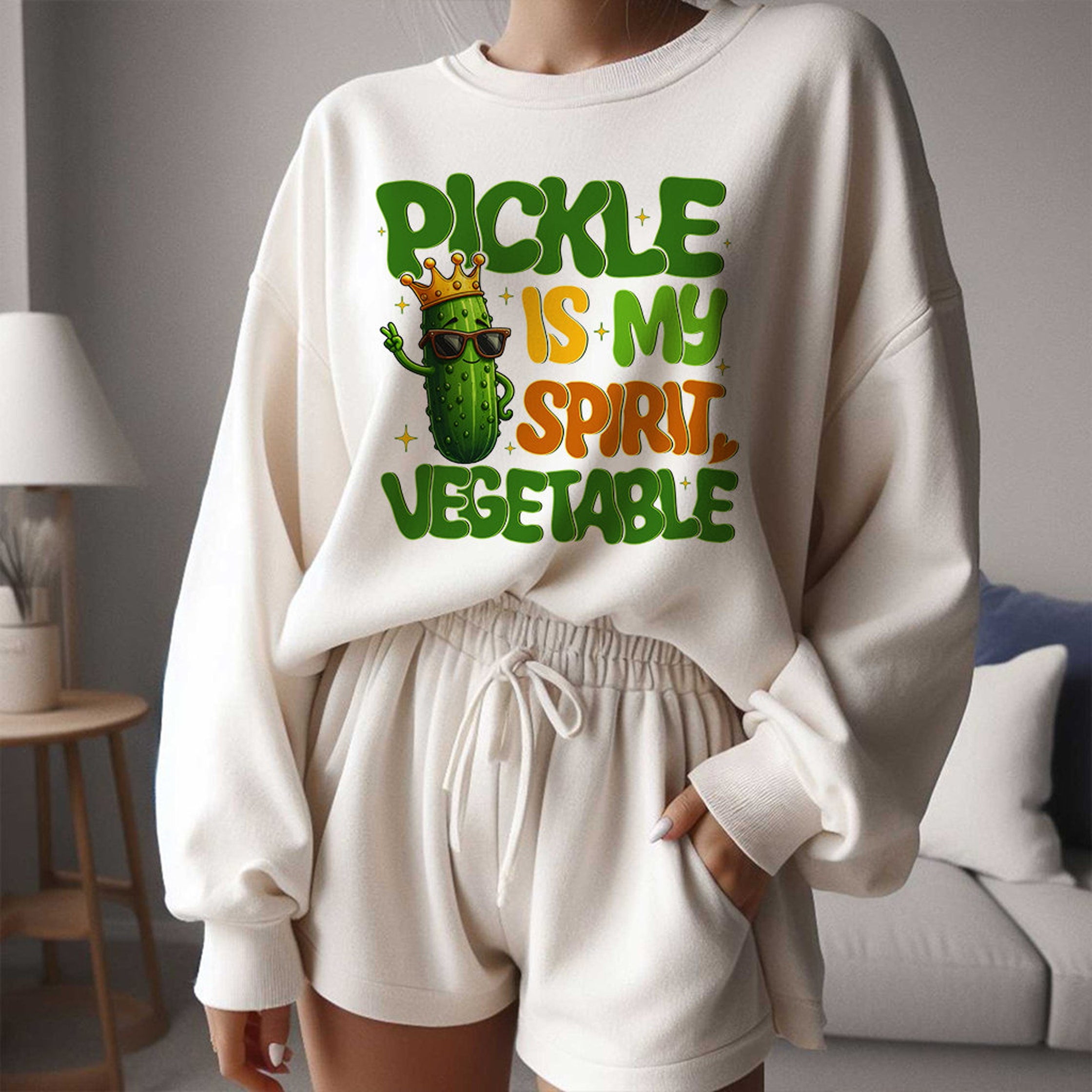 Pickle Is My Spirit Vegetable Shirt, Pickle Lovers Sweatshirt, Homemade ...