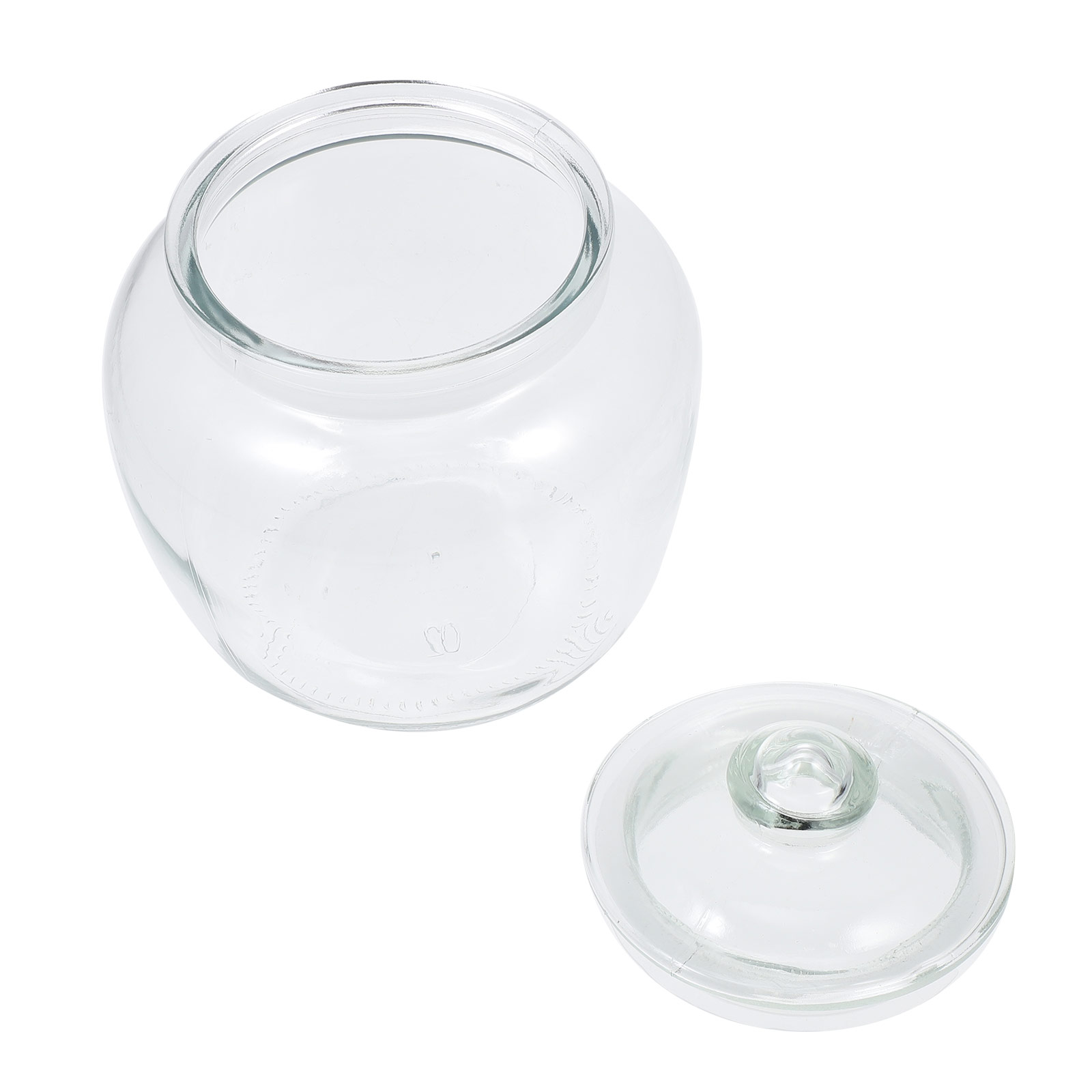 Pickle Jar Cereal Glass with Lid Fermentation Pot Sealed Cover ...