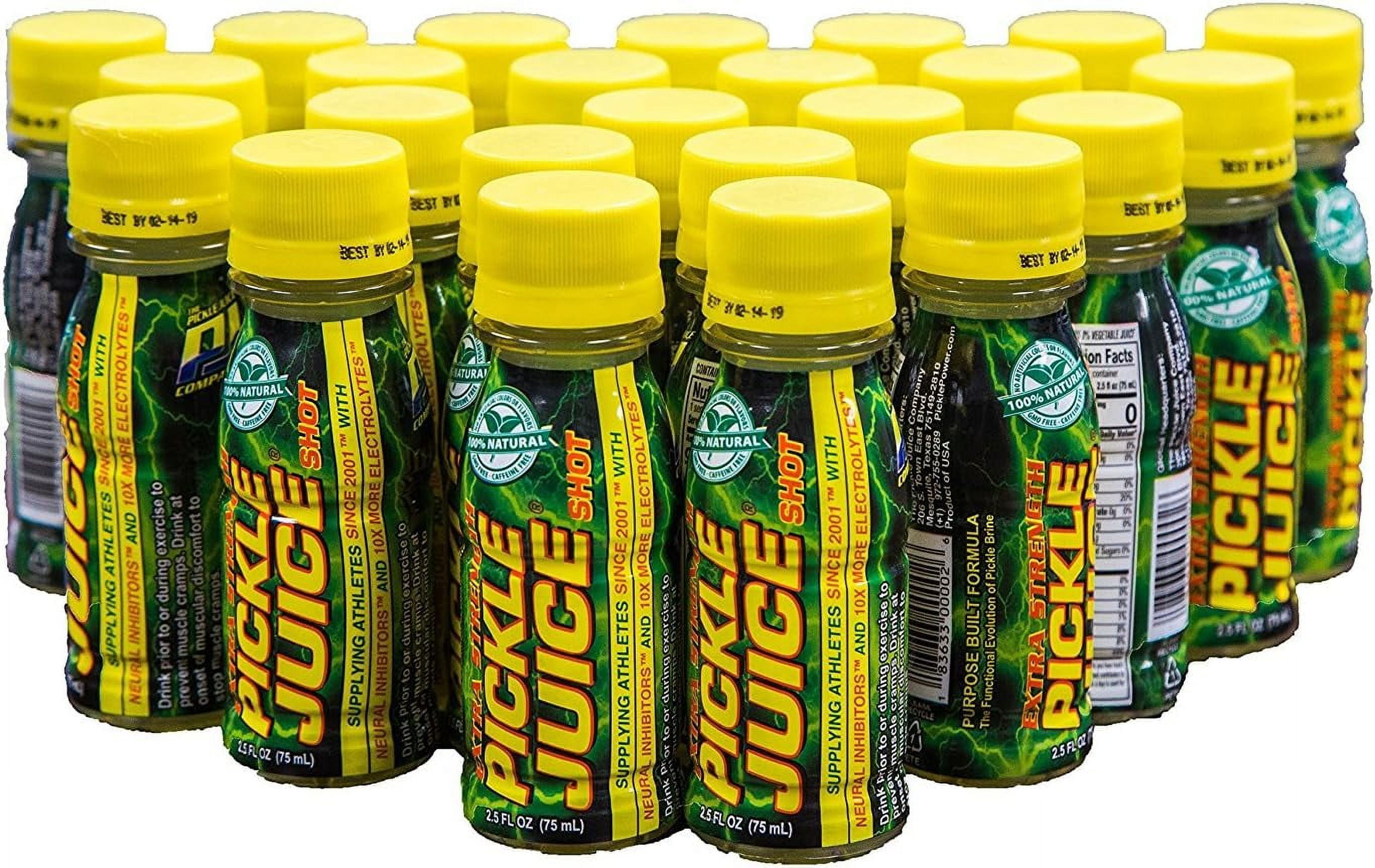 Pickle Juice Extra Strength Shots, 2.5 oz (24) - Walmart.com