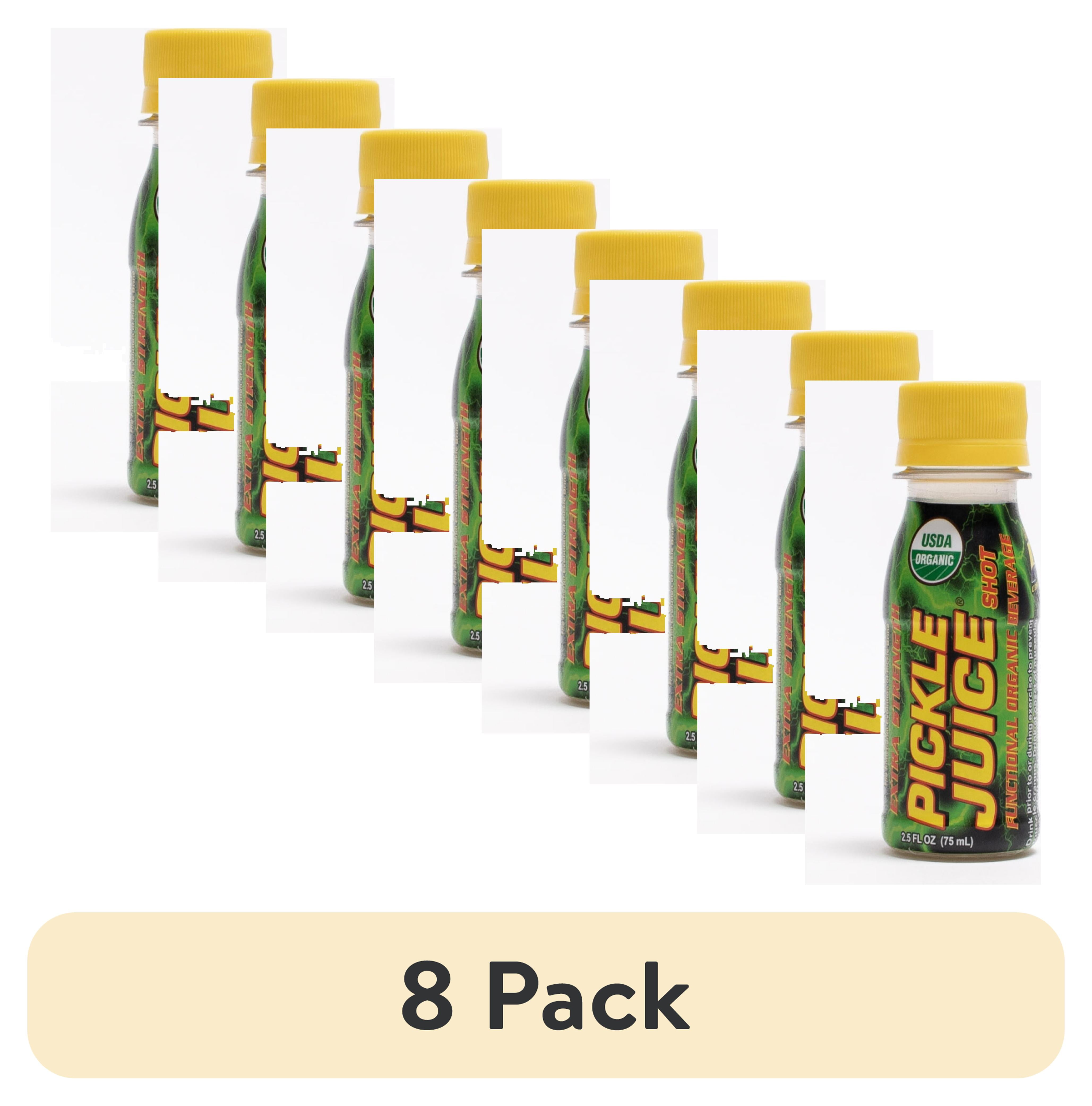 (8 pack) Pickle Juice Liquid Electrolyte Shots, Stops Cramps, 2.5 oz, 1 ...