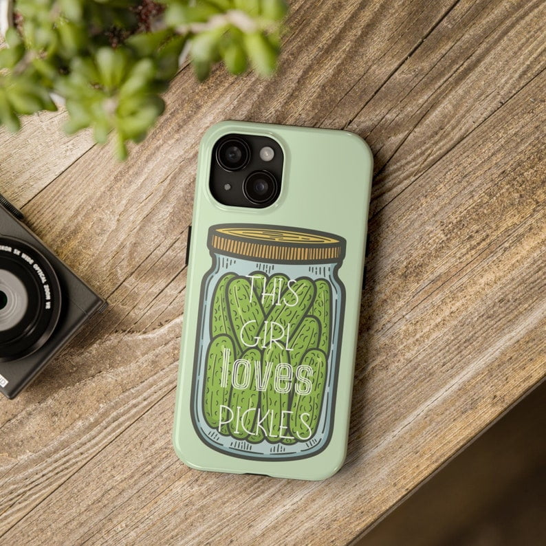Pickle Lovers Quirky Graphic Phone Case for iPhone 11-17 Pro Max ...