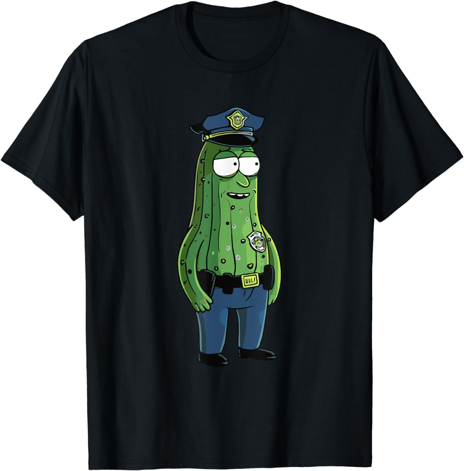 Pickle Officer Police Cucumber Uniform T-Shirt - Walmart.com