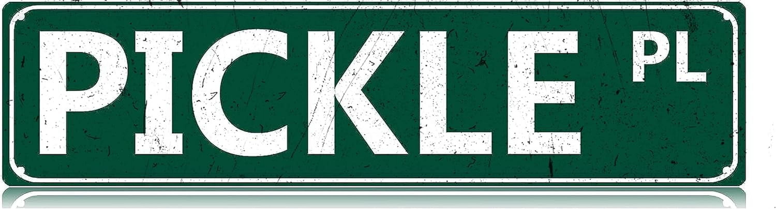 Pickle Pl Funny Street - Vintage Metal Tin Sign - Vintage Print Art ...