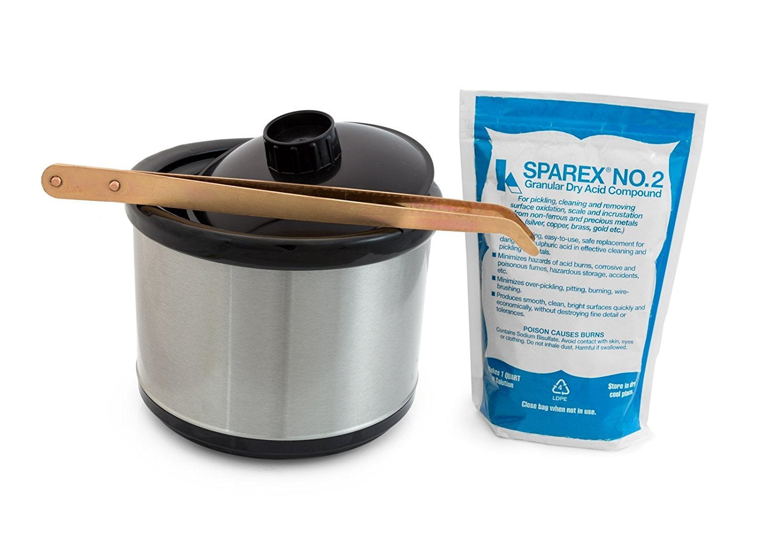 Pickle Pot Kit with Pickling Compound, Hot Pot and Copper Tongs ...