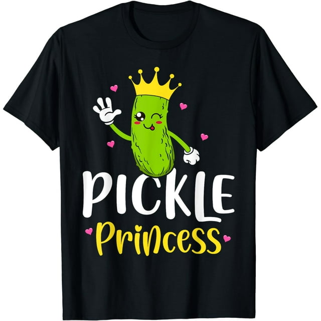 Pickle Princess Funny Pickle Cucumber Girl T-Shirt - Walmart.com