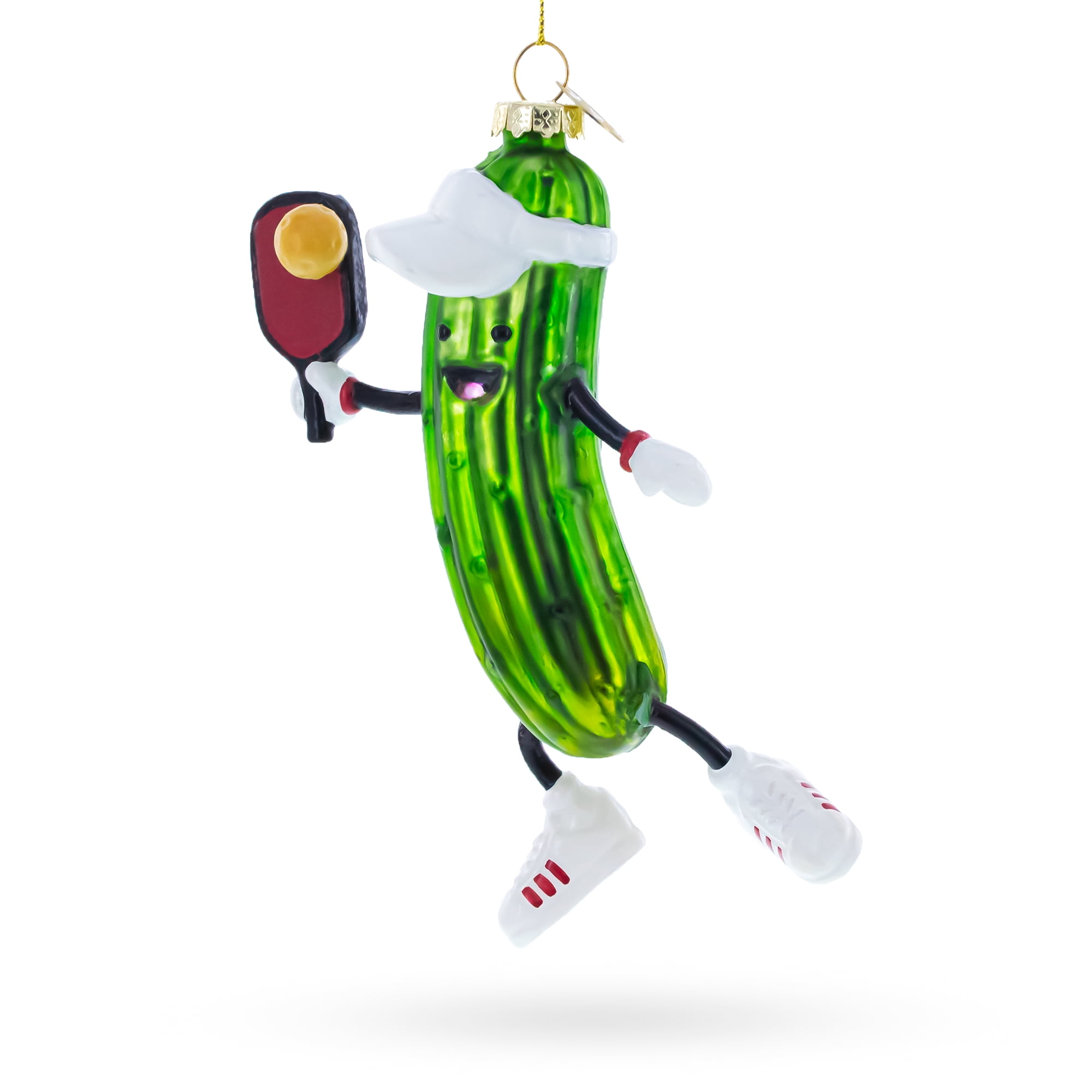 Pickle Themed Pickleball Glass Christmas Ornament - Walmart.com