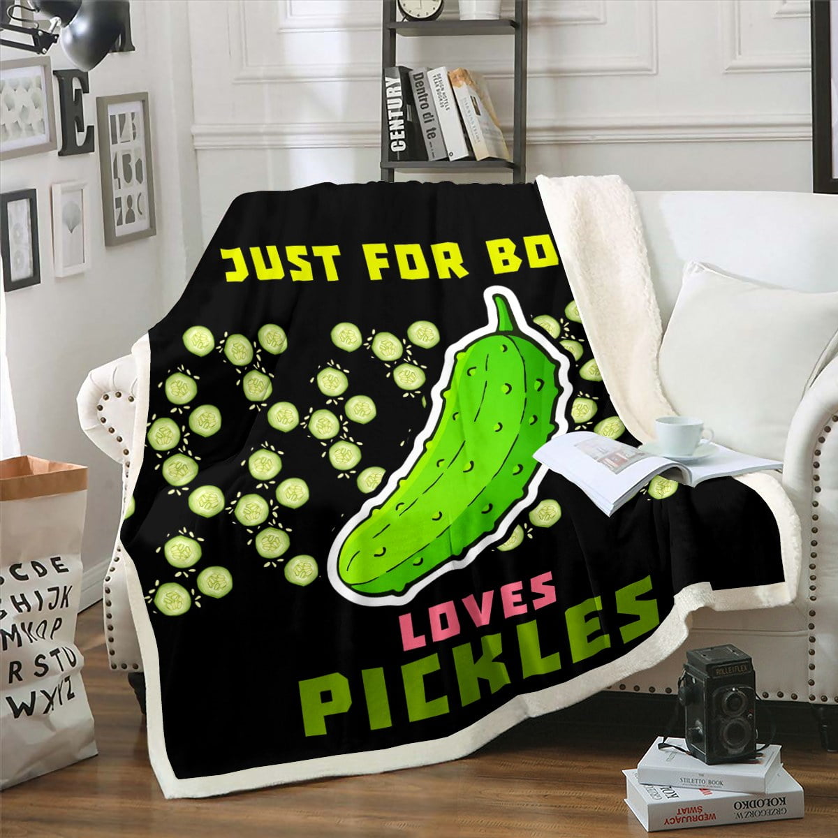 Pickle Throw Blanket Funny Gift for Boy Youth Just for Boy Loves ...