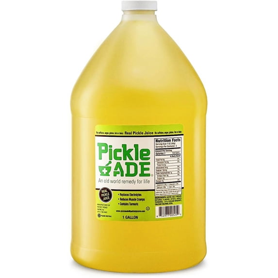 PickleAde 1 Gallon, Dill Pickle Juice Sports Drink with Turmeric ...