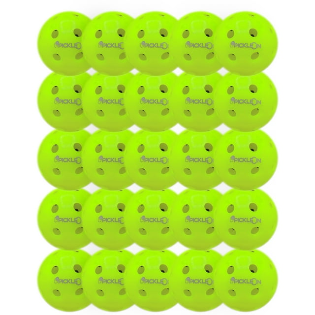 PickleOn - Neon Green - Outdoor Pickleball Balls - 40 holes - USAPA Standards - 25 Pack ...