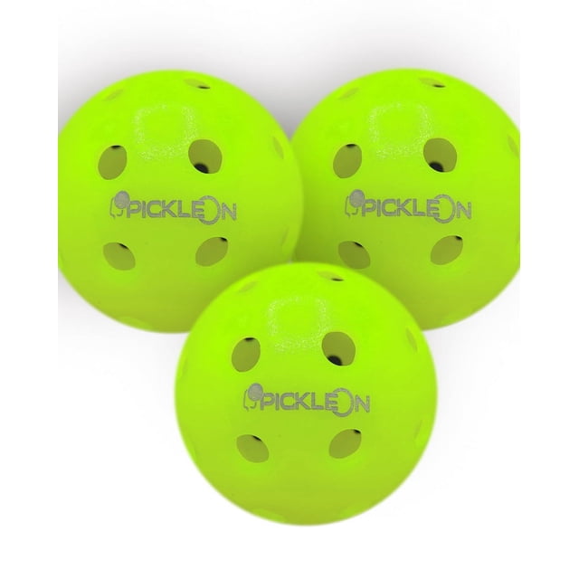 PickleOn - Neon Green - Outdoor Pickleball Balls - 40 holes - USAPA ...