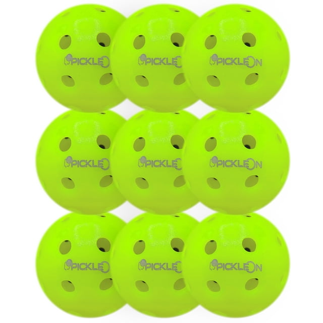 PickleOn - Neon Green - Outdoor Pickleball Balls - 40 holes - USAPA ...