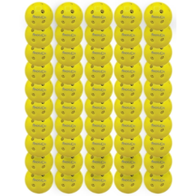 PickleOn - Neon Yellow - Outdoor Pickleball Balls - 40 holes - USAPA ...