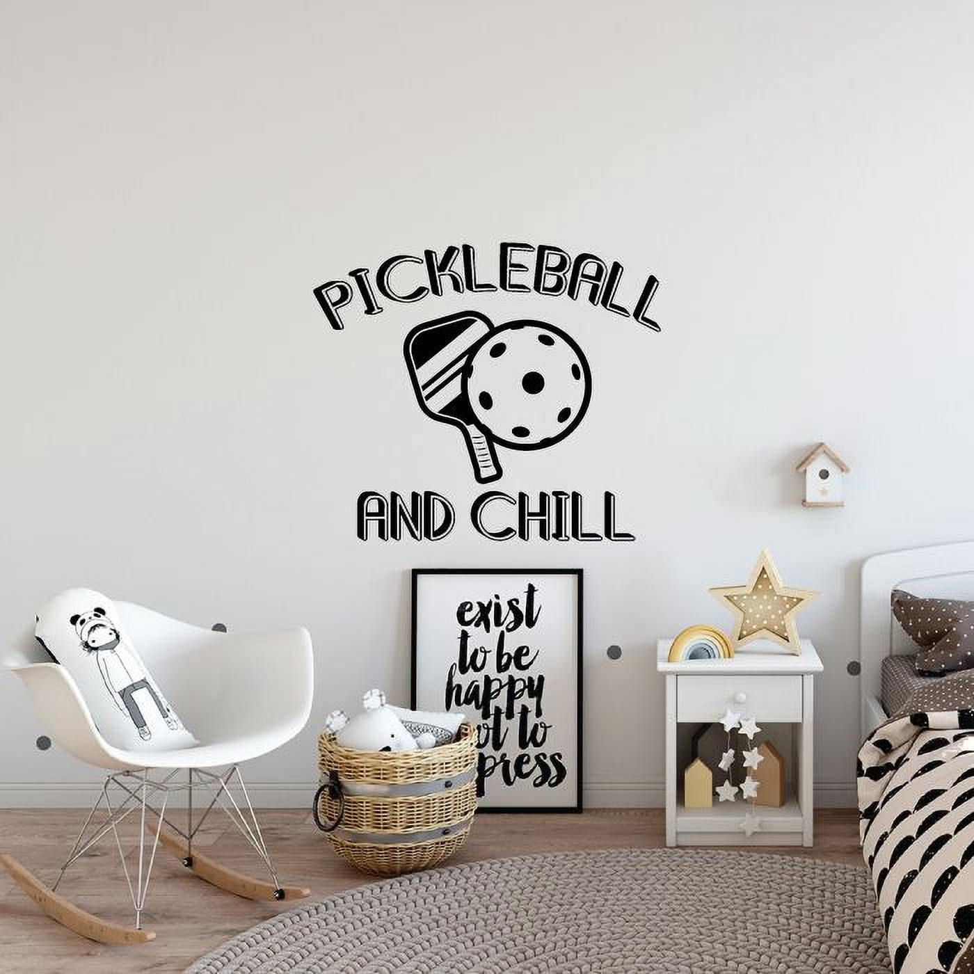 Pickleball And Chill Quote Signage Pickleball Paddleball Sports Vinyl ...