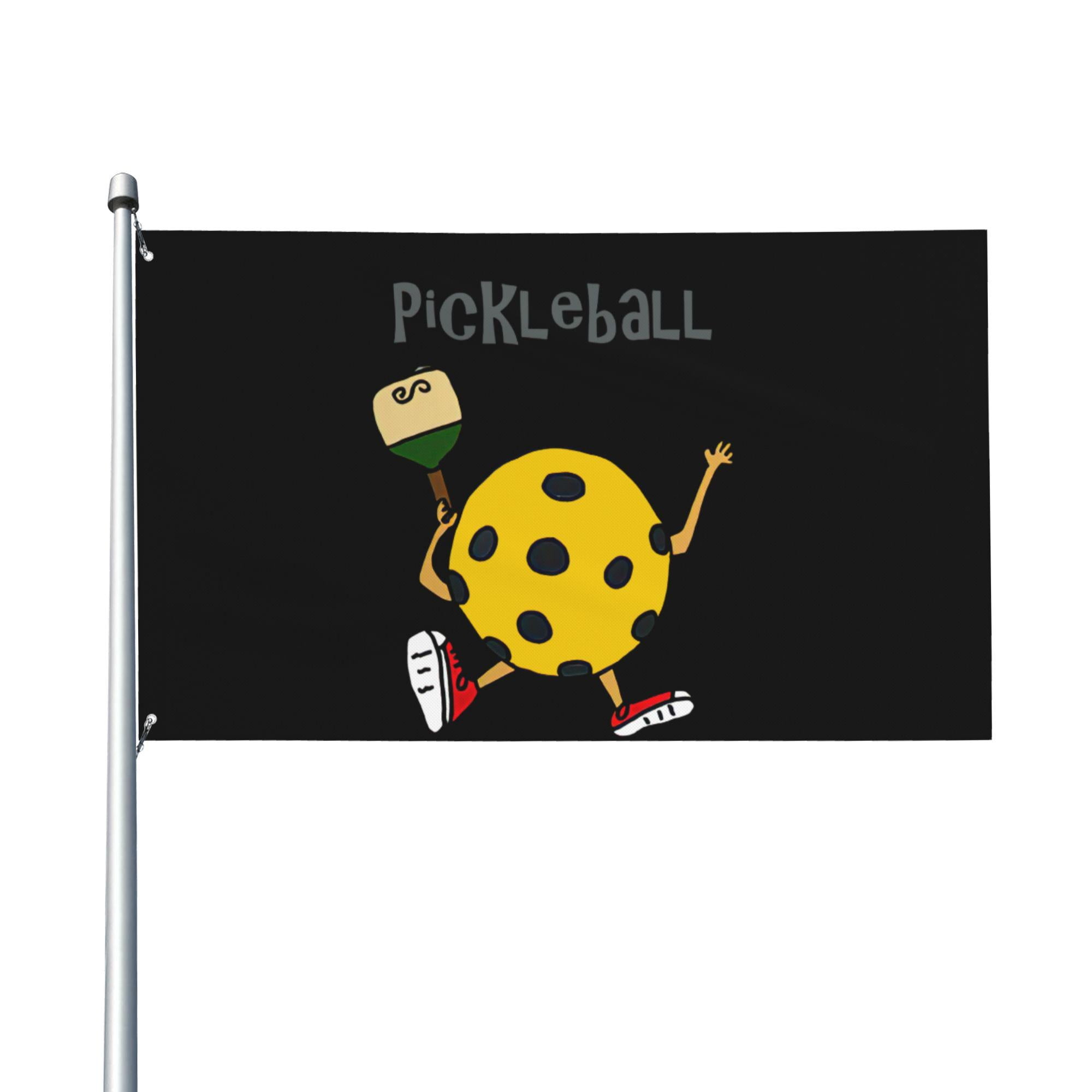 Pickleball Ball with Paddle Flag Home Garden Flag Banner Breeze Banner ...