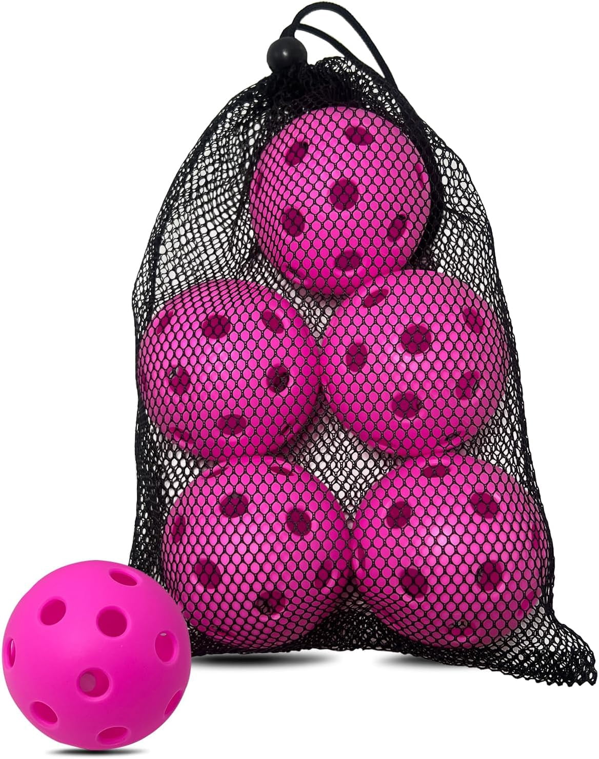 Pickleball Balls, 26 Holes Outdoor Pickleballs, High Elasticity ...