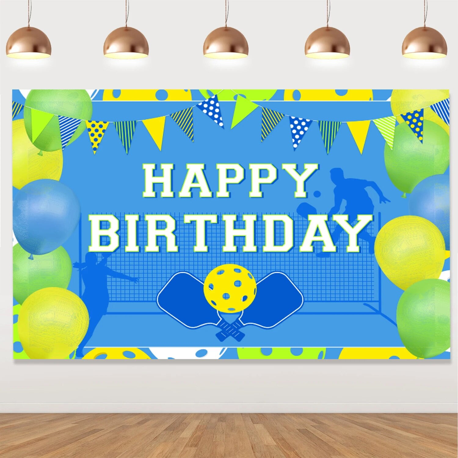 Pickleball Birthday Decorations Pickleball Happy Birthday Backdrop ...