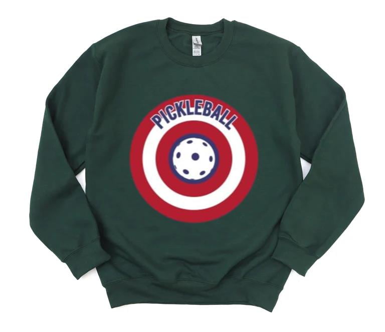 Pickleball Captain America Heroic Patriotic Gamer Energy Sport ...