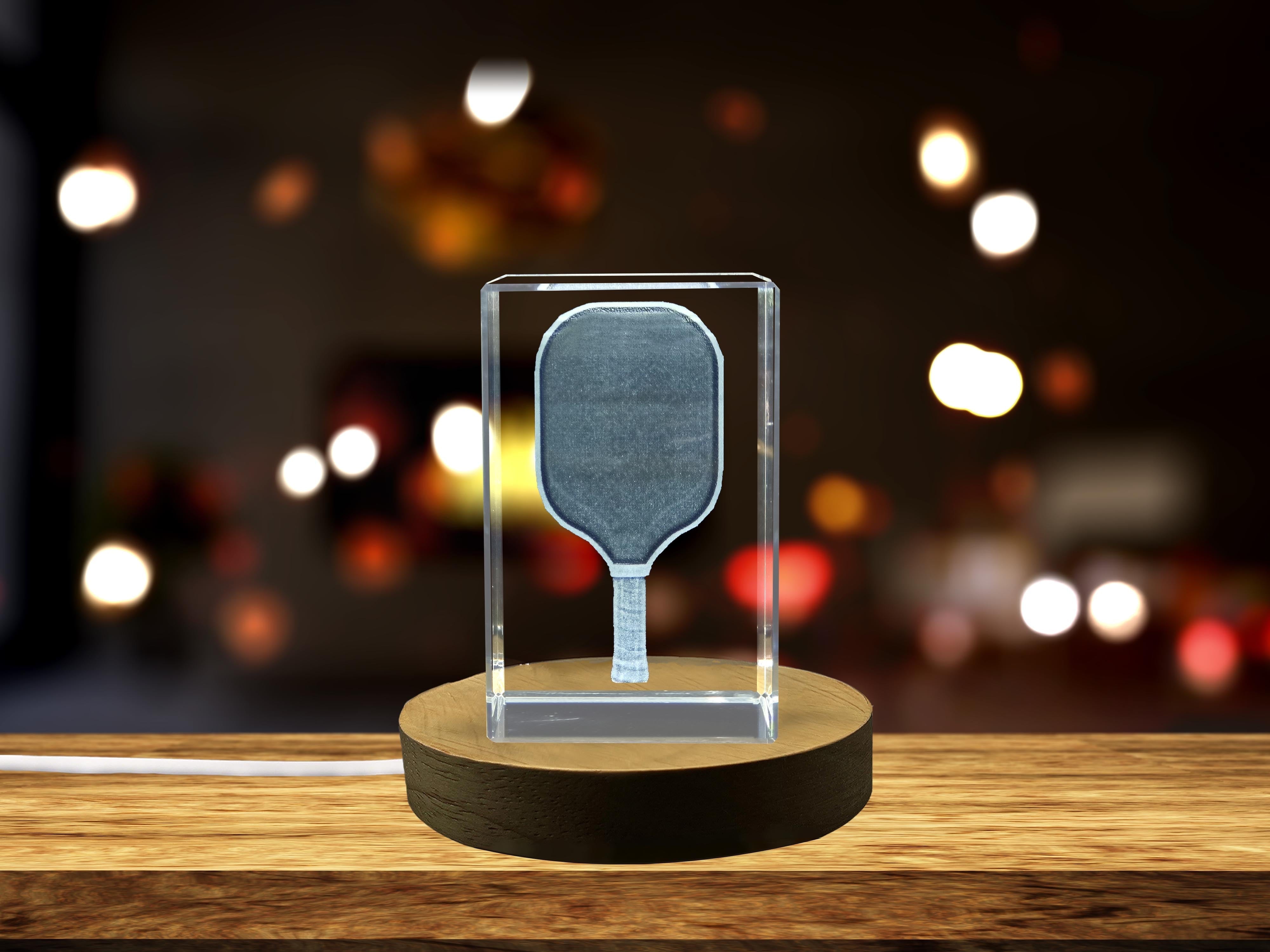 Pickleball Champion | 3D Engraved Crystal Award for Pickleball ...