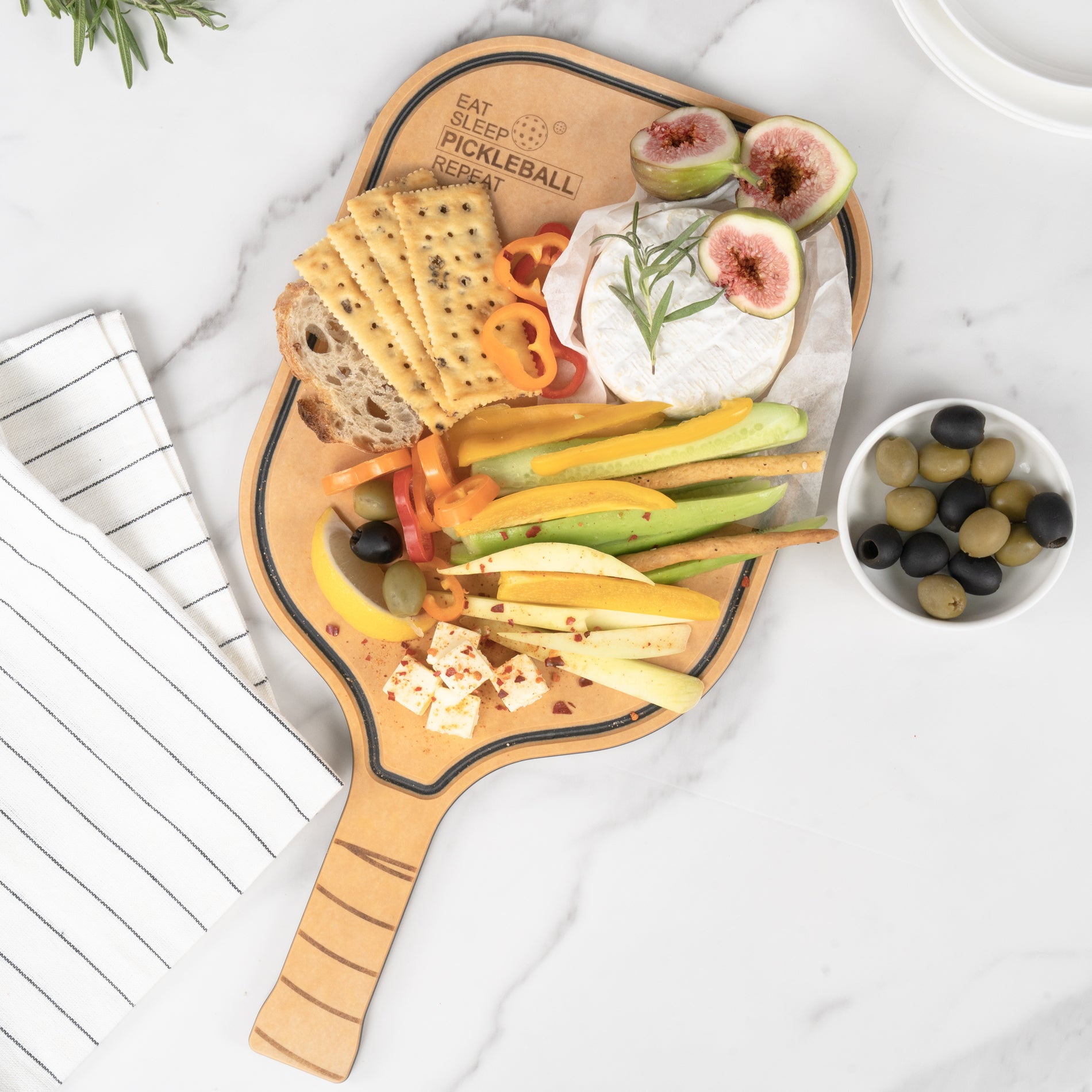 Pickleball Charcuterie Cutting Board -"Just One More Game" - Walmart.com