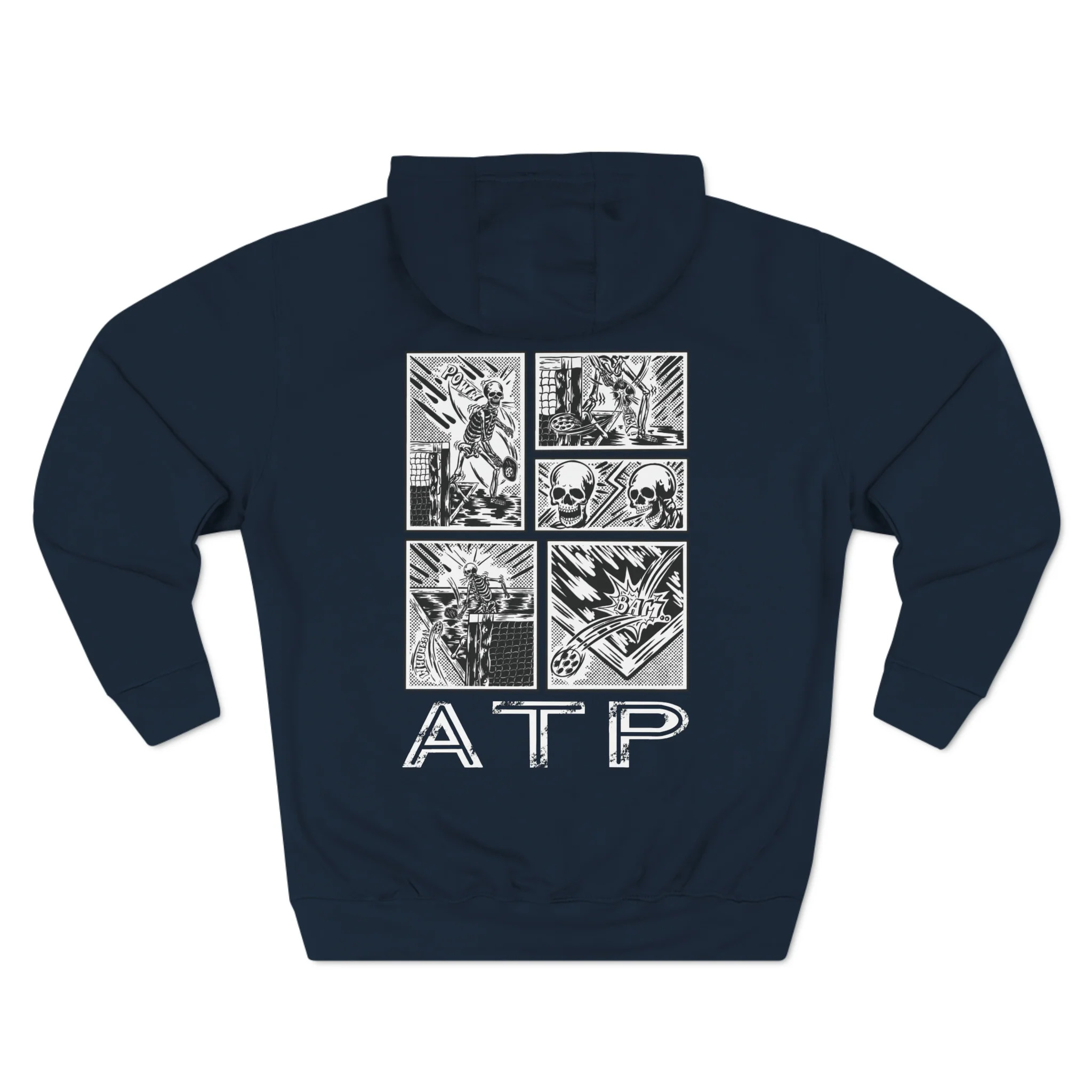 Pickleball - Comic ATP - Three-Panel Fleece Hoodie - Walmart.com