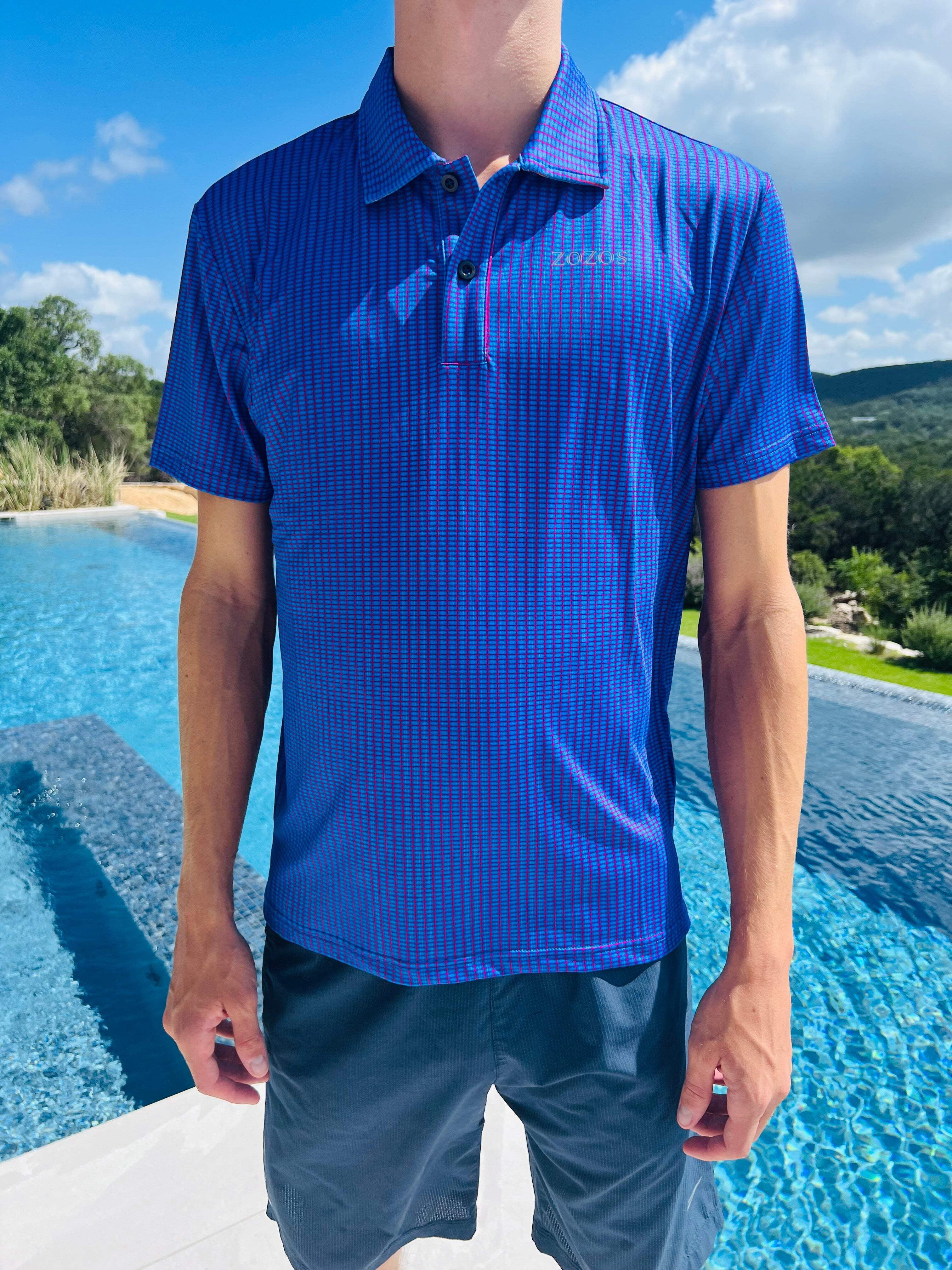 Pickleball Court Print Polo - Walmart.com