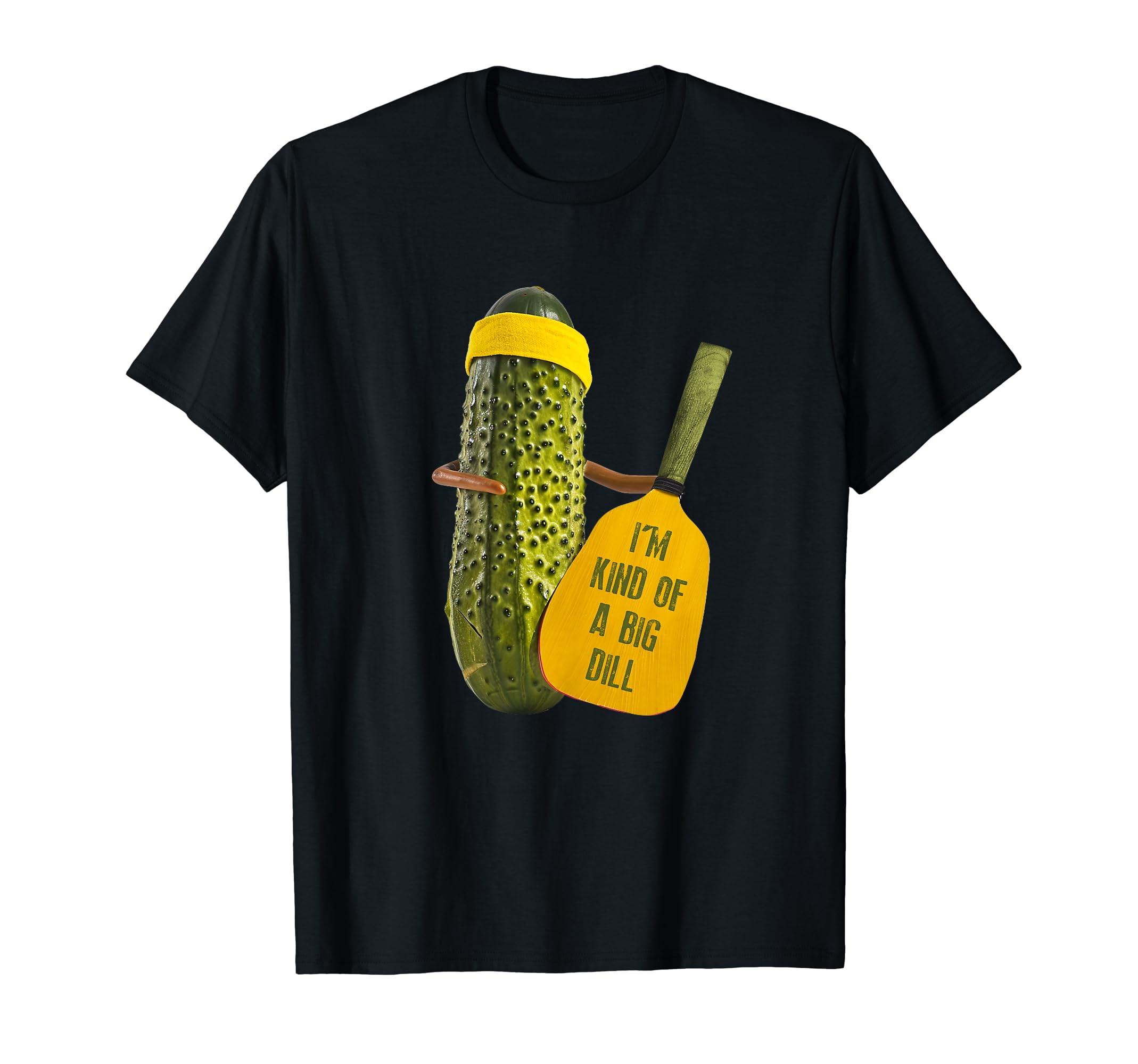 Pickleball, Dill Pickle with Paddle Funny Sweatband Baller T-Shirt ...