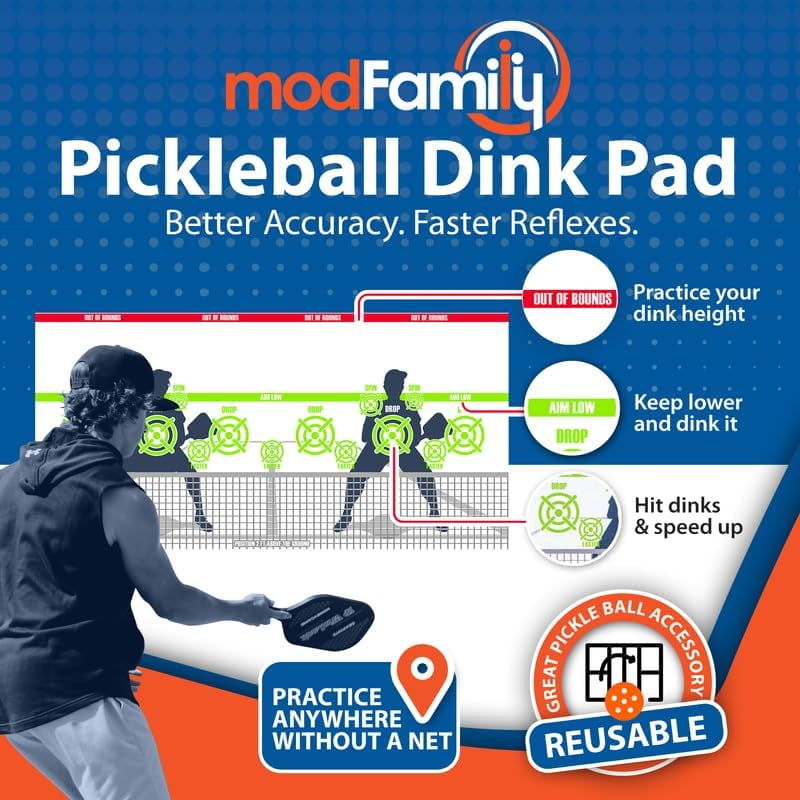 Pickleball Dink Pad Practice Board Poster Rebounder Training Aid ...