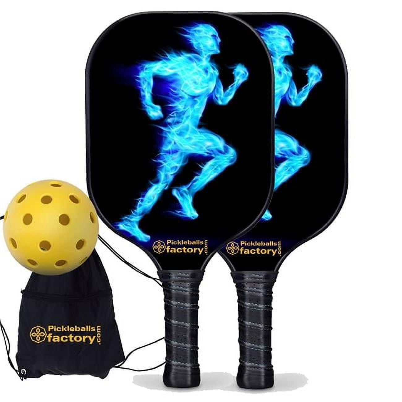 Pickleball Factory Best Pickleball Set - Blue Fires Custom Pickleball ...