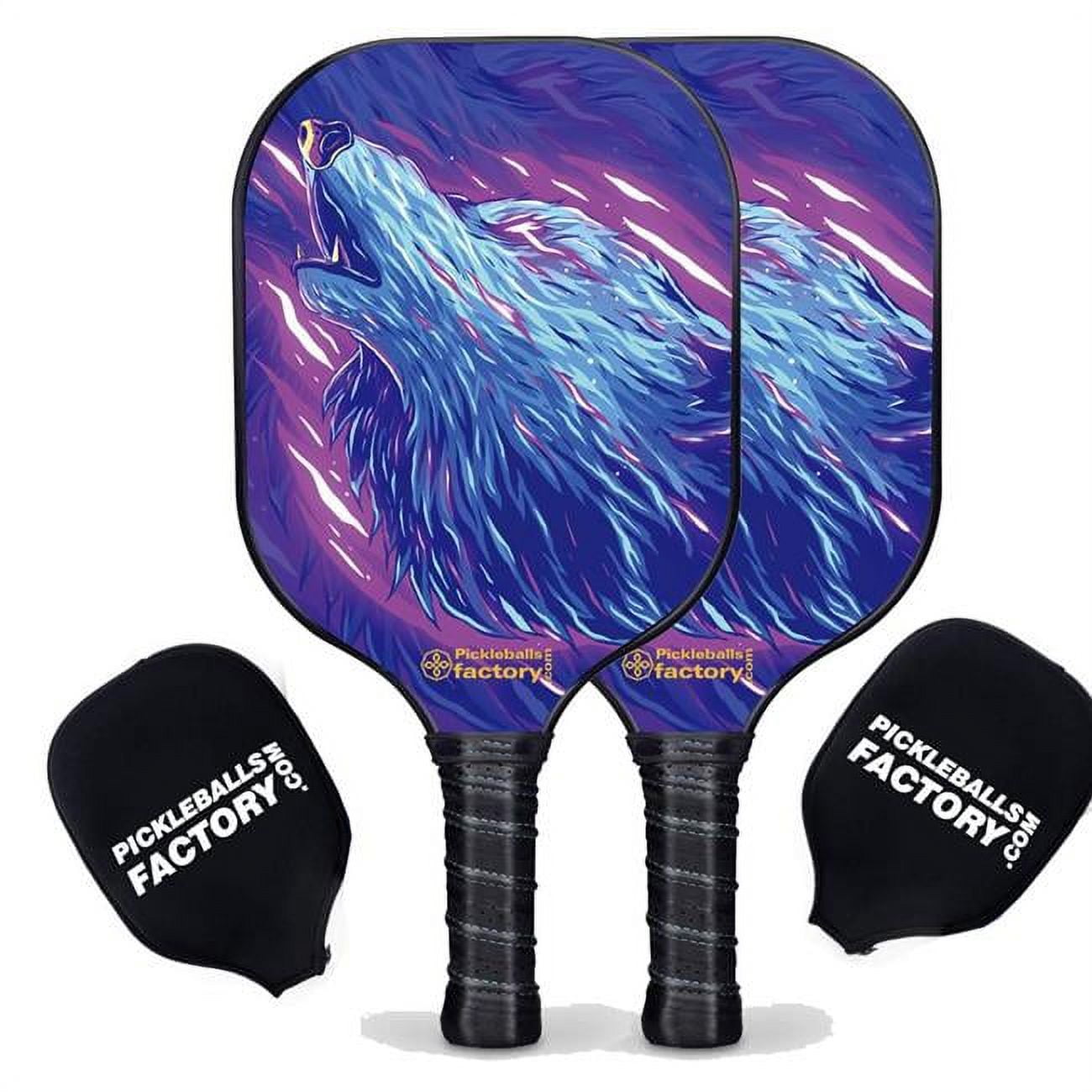 Pickleball Factory PB0001-5-G Pickleball Paddle Set, Glassfiber ...